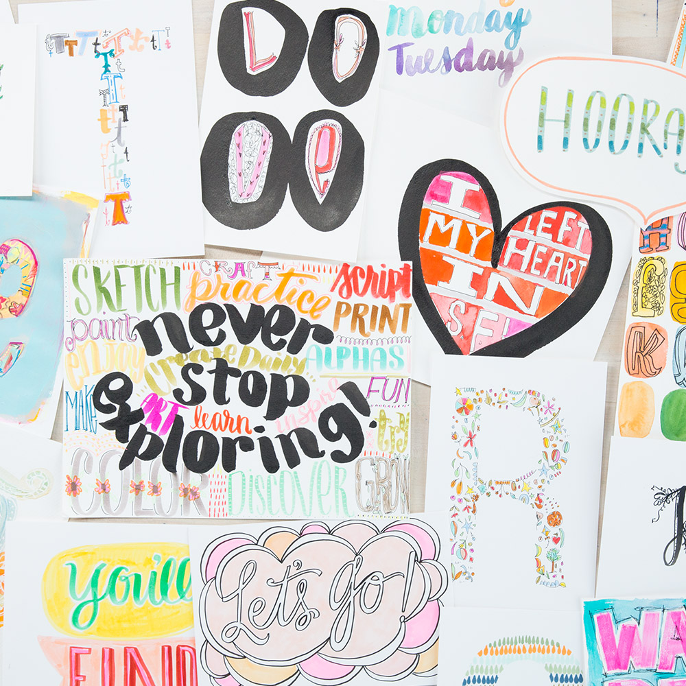 Hand lettering ideas for beginners - Art journal - Find A Way by JWP